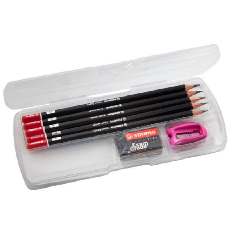 eraser sharpener brush combo