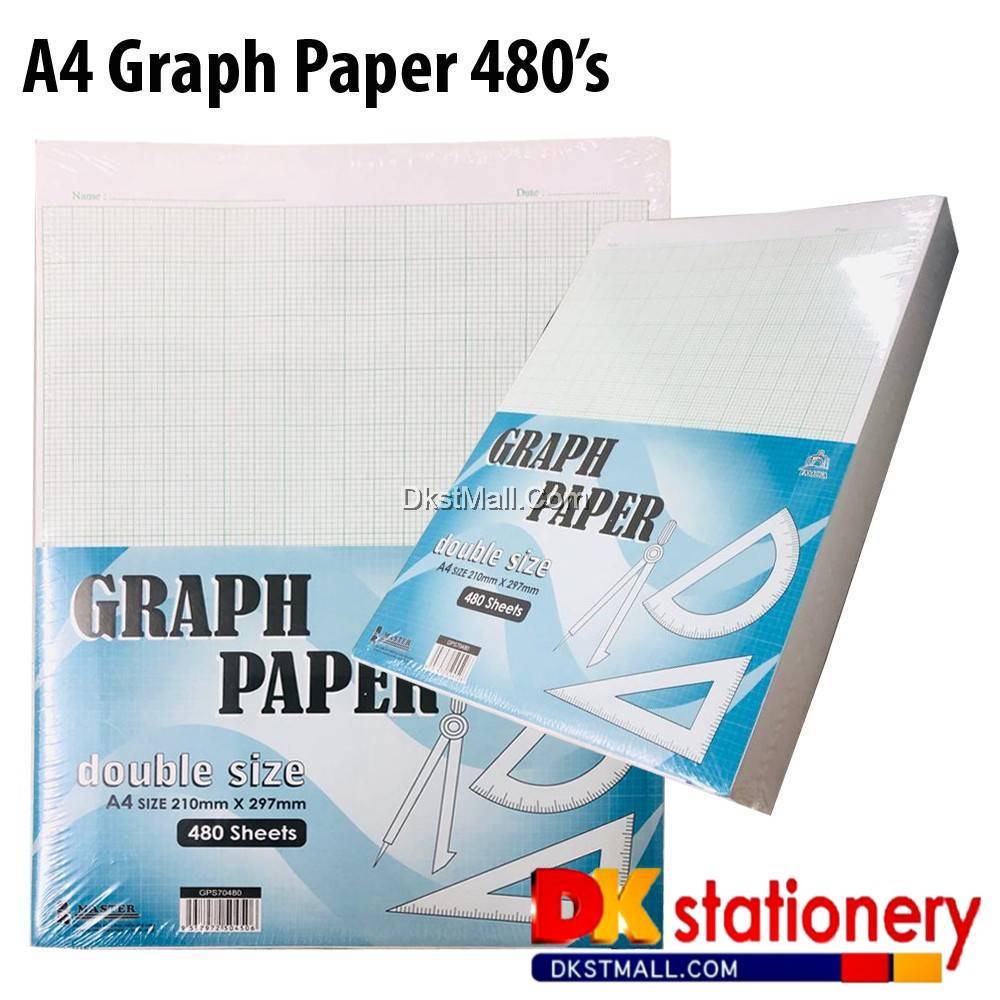 A4 Graph Paper 480 Sheets