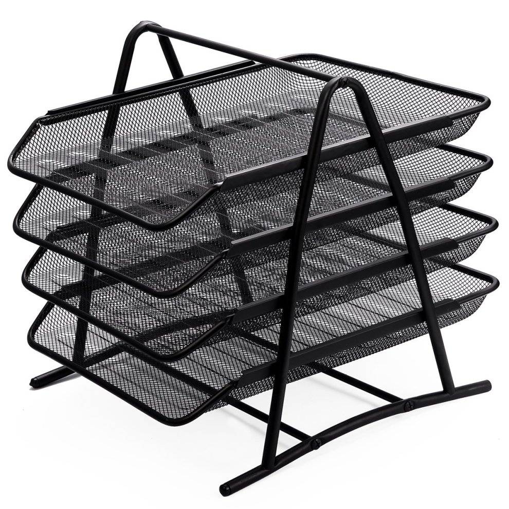 A4 Size Metal Desk Document Tray Wire Mesh